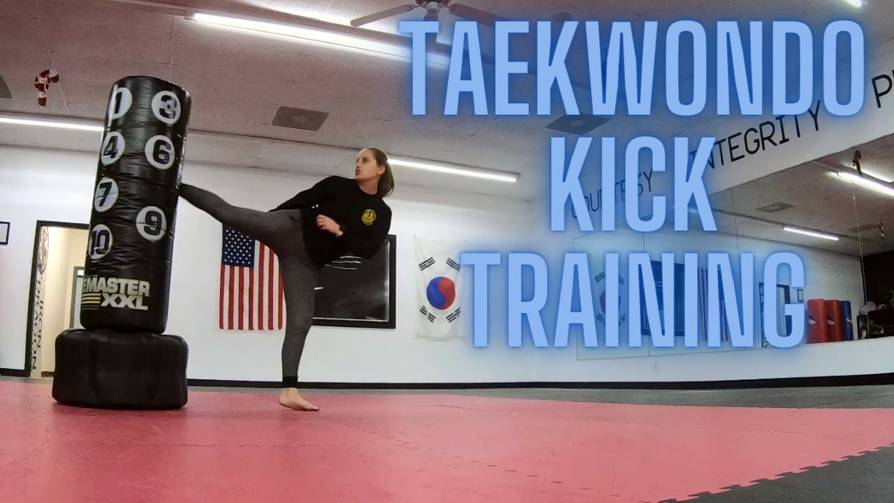 Taekwondo Kick Training - YouTube
