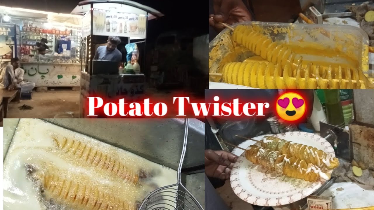 Potato Twister Street Food || Potato Twister in Mirpurkhas || Street ...