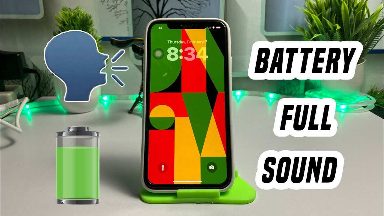 How To Enable iPhone Battery Full Sound/Notification |How to enable ...