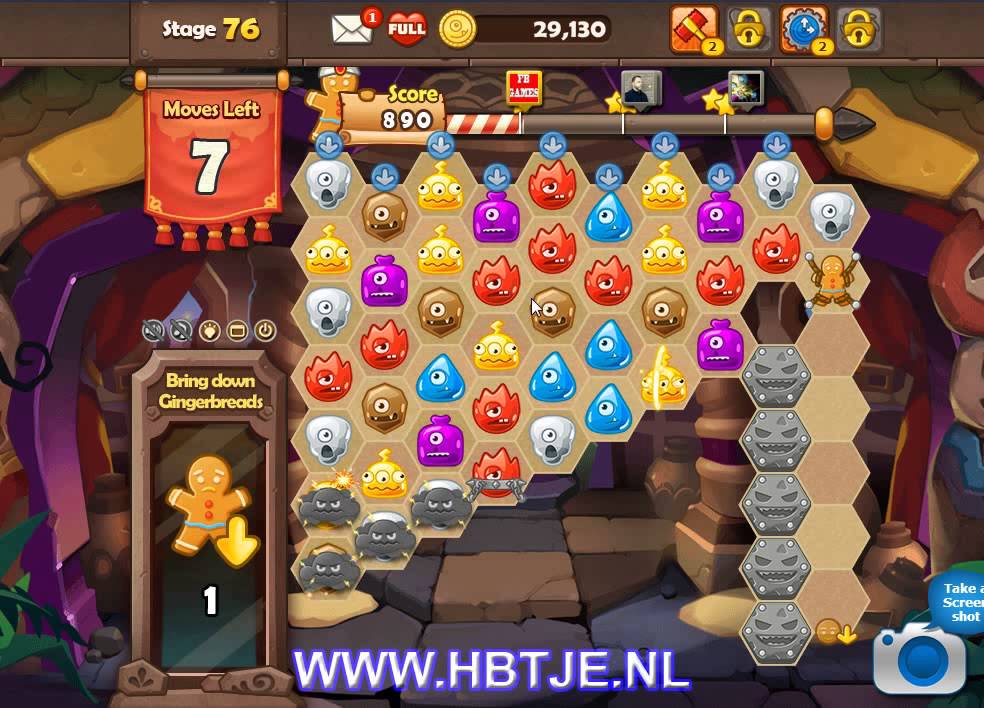 Monster Busters hexa blast level 76 - YouTube