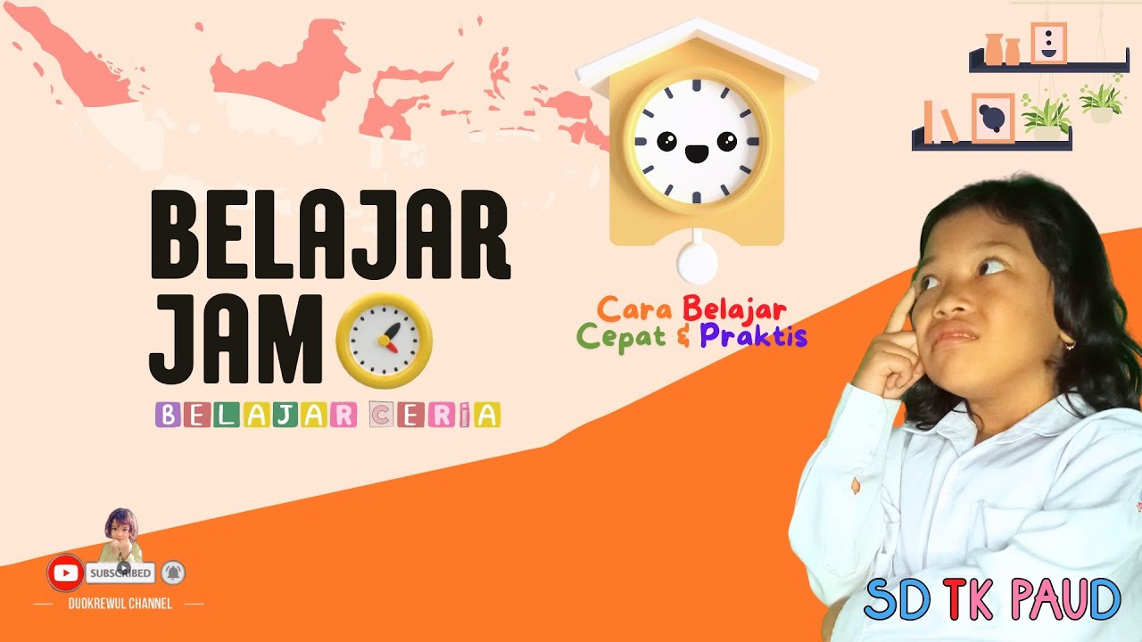 belajar membaca jam | belajar sambil bermain #anak #PAUD, #TK, SD - YouTube