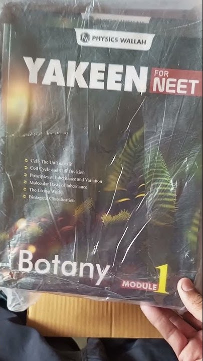 Physics Wallah module ||Unboxing|| For NEET|| Yakeen Batch|| - YouTube