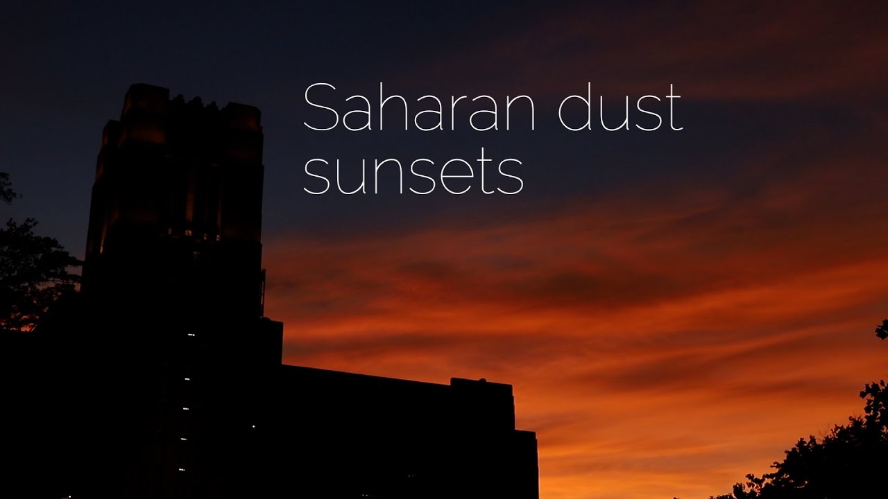 Saharan Dust Sunsets Time Lapse - YouTube