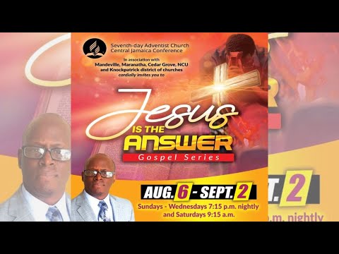 Jesus Is The Answer Gospel Series | Pastor Steven Gates | September 2 ...