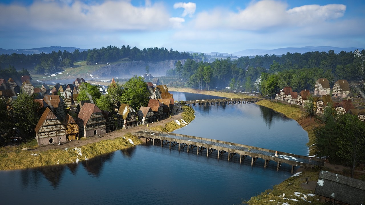 Village to Town near the River | Manor Lords Timelapse - YouTube