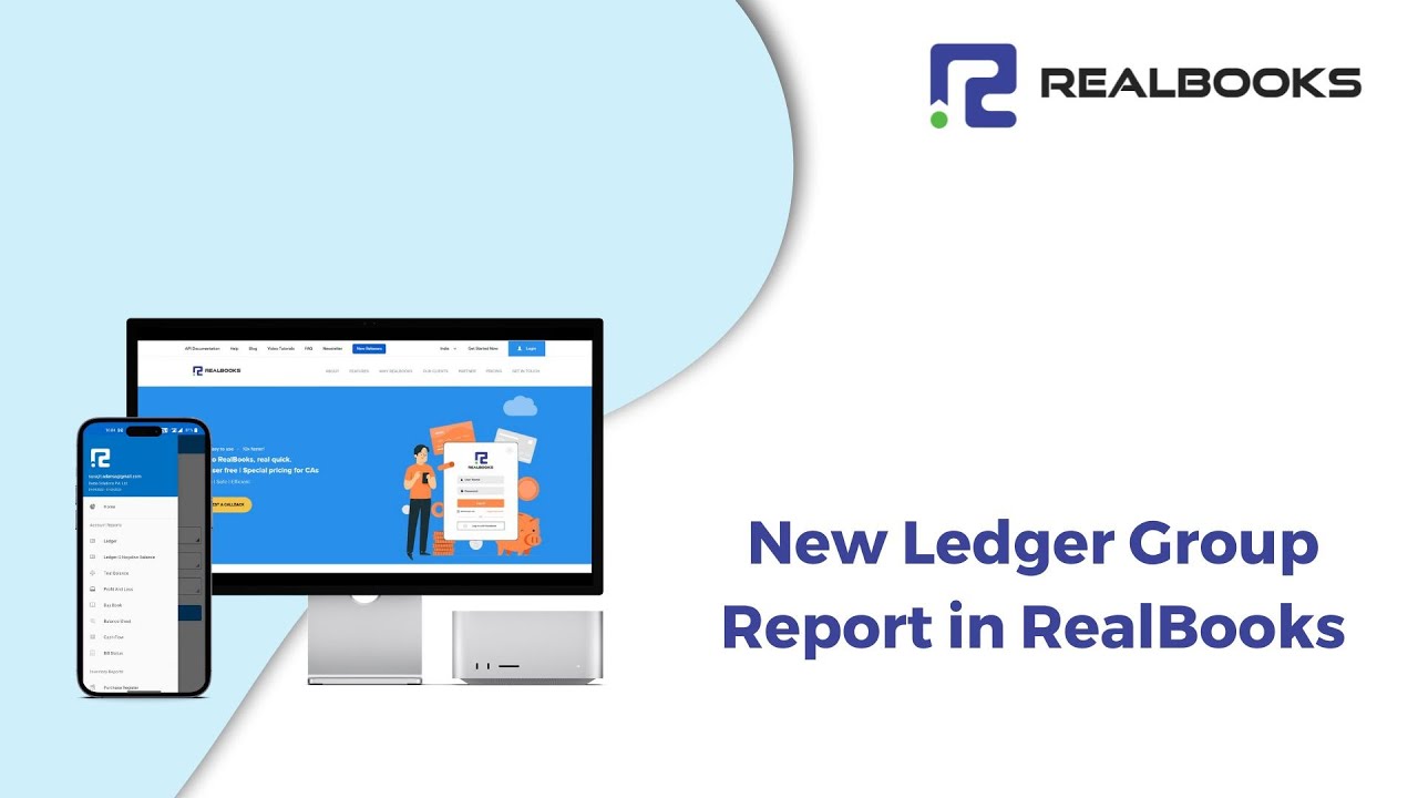 New Ledger Group Report - RealBooks | Online Accounting Software - YouTube