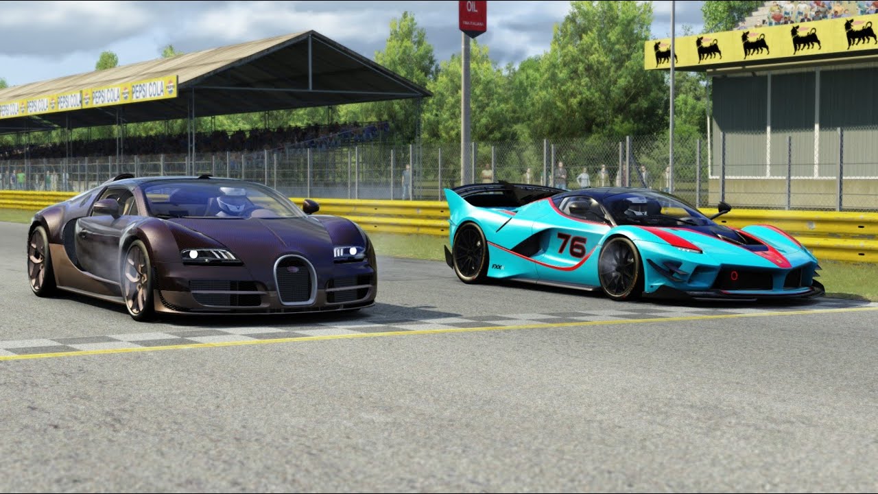 Ferrari Fxx Evoluzione Vs Bugatti Veyron