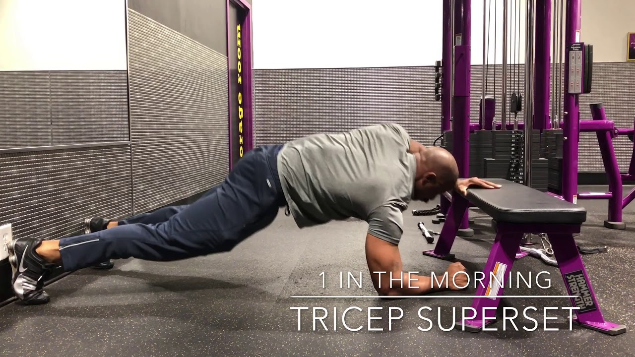 Tricep Plank With Up Downs - YouTube