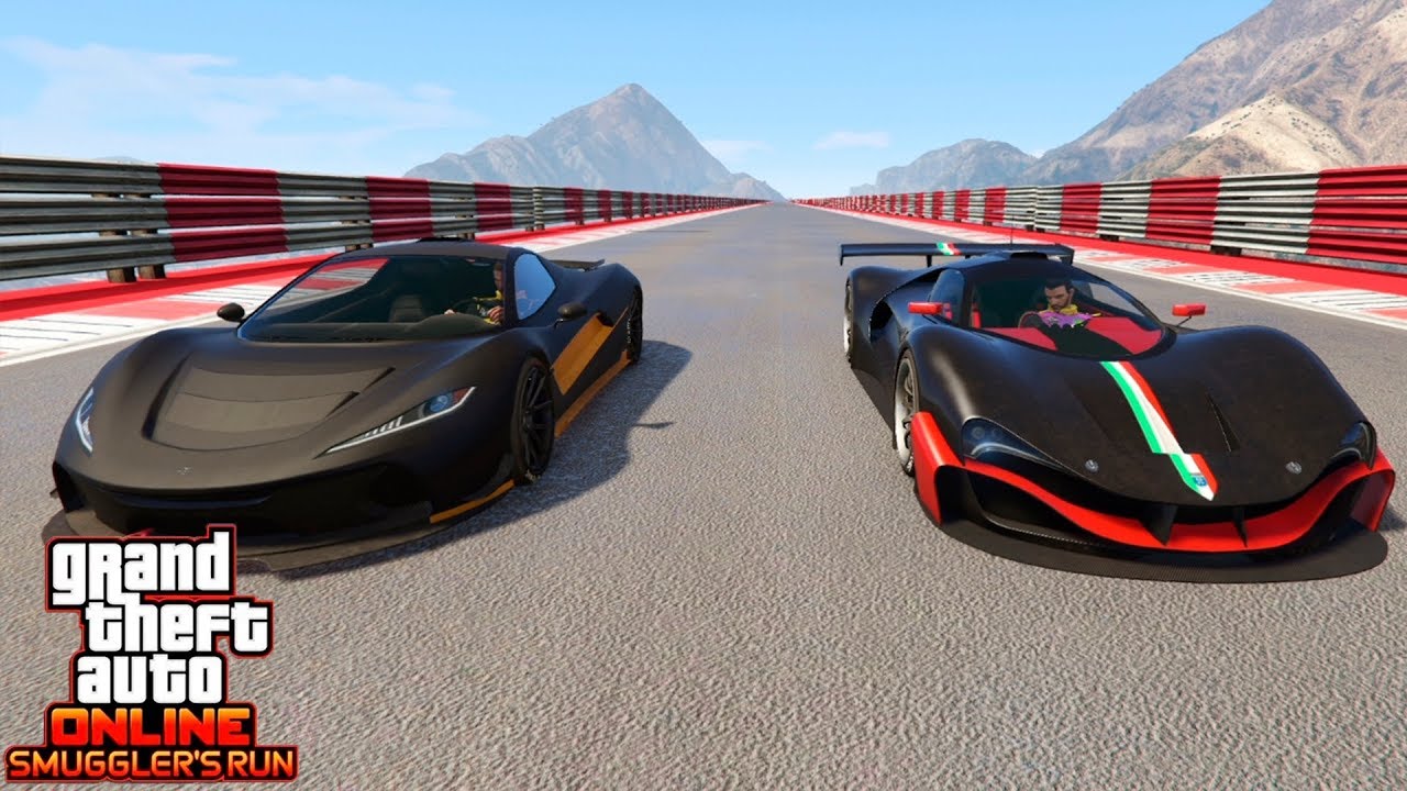GTA 5 | TEST DE VELOCIDAD GROTTI VISIONE VS T20!! | XxStratusxX - YouTube