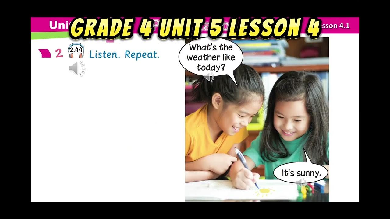Grade 4 unit 5 lesson 4 - YouTube