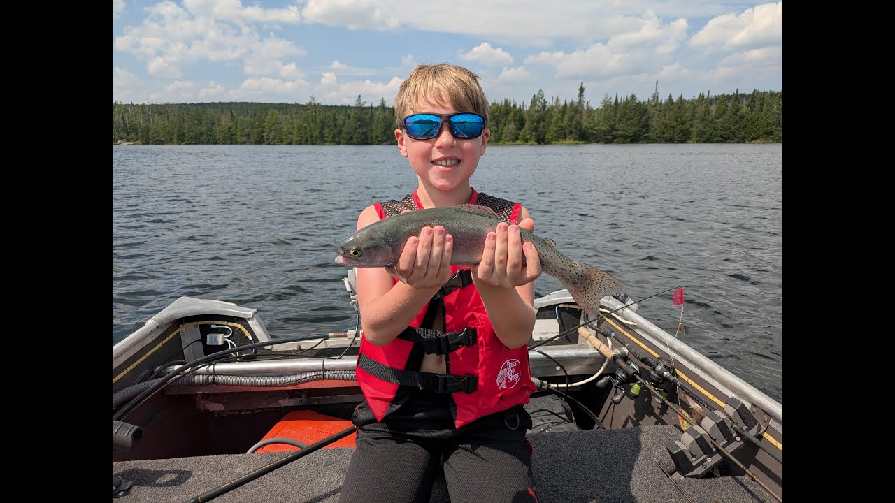 Trinity's First Trout! - YouTube