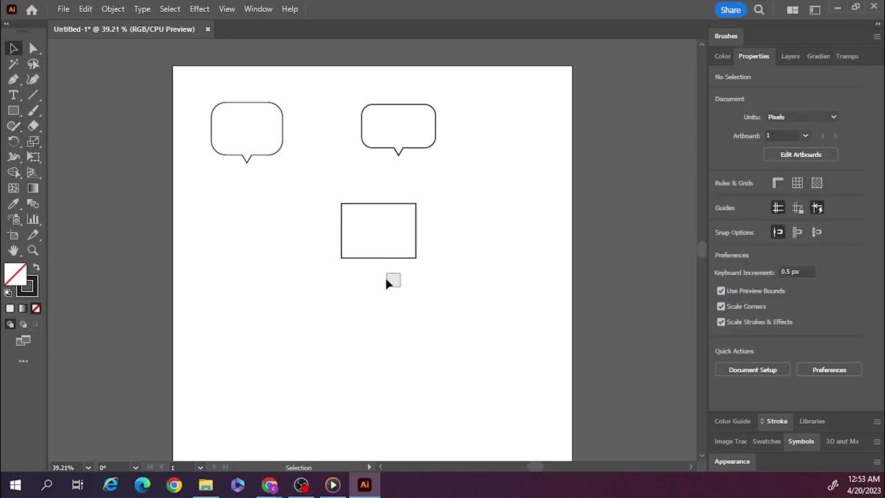 Simple Way To Draw A Vector Dialog Box Using Adobe illustrator. 使用 Adob ...