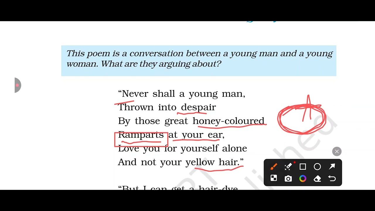 Class 10 english poem/ for Anne Gregory/ Physical beauty vs inner soul ...
