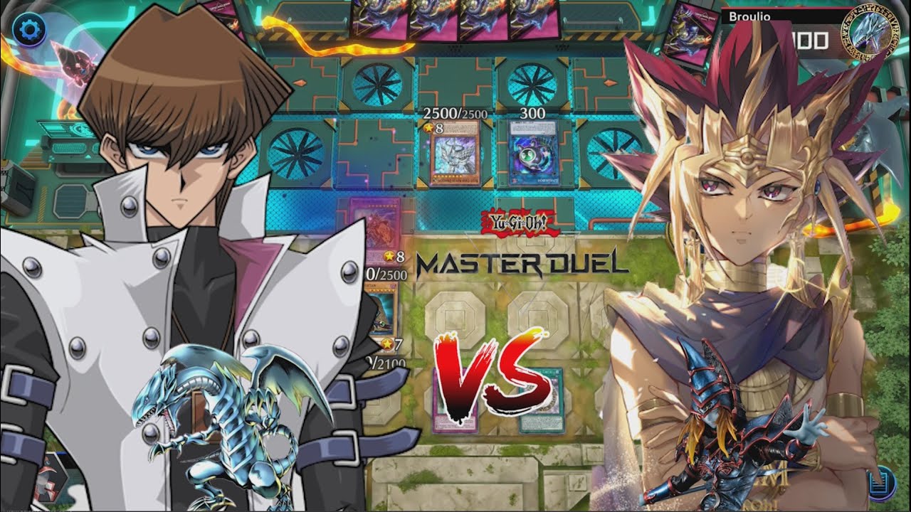 YUGI MOTO VS SETO KAIBA - DARK MAGICIAN VS BLUE EYES Yu-Gi-Oh Master ...
