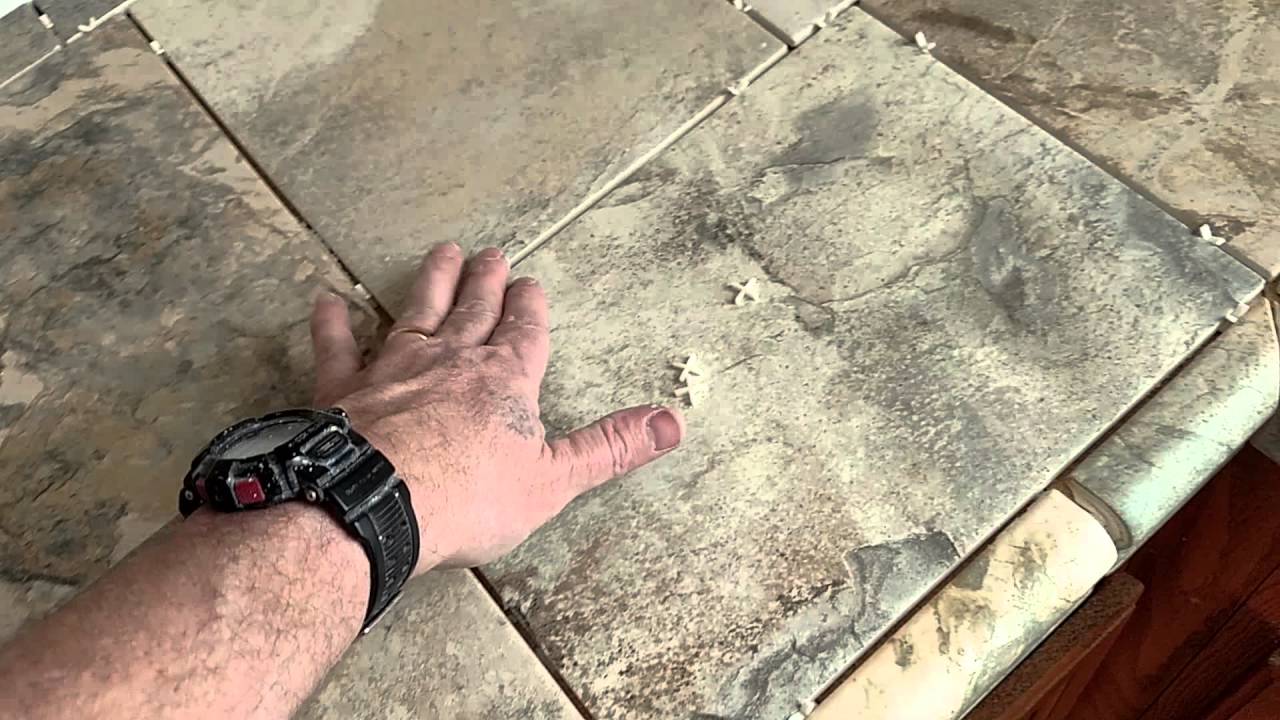 Saving $2200.00. DIY Ceramic Tile Counter Top part 8. - YouTube
