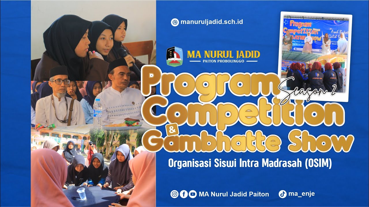 PROGRAM COMPETITION & GAMBHATTE SHOW ORGANISASI SISWI INTRA MADRASAH - YouTube