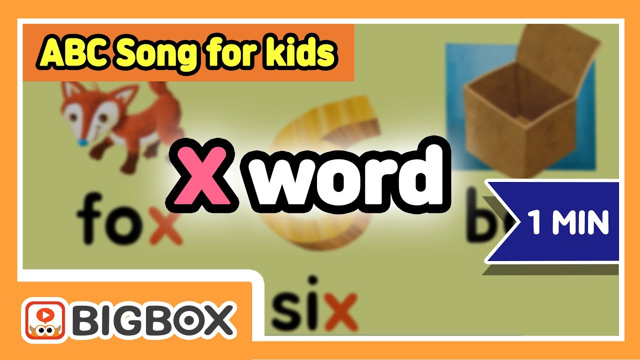 ABC Song for kids | X word | Vocabulary | Phonics & Alphabet - YouTube