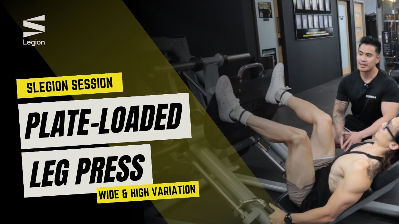 Plate-loaded Leg Press (Feet Wide and High Variation) - YouTube