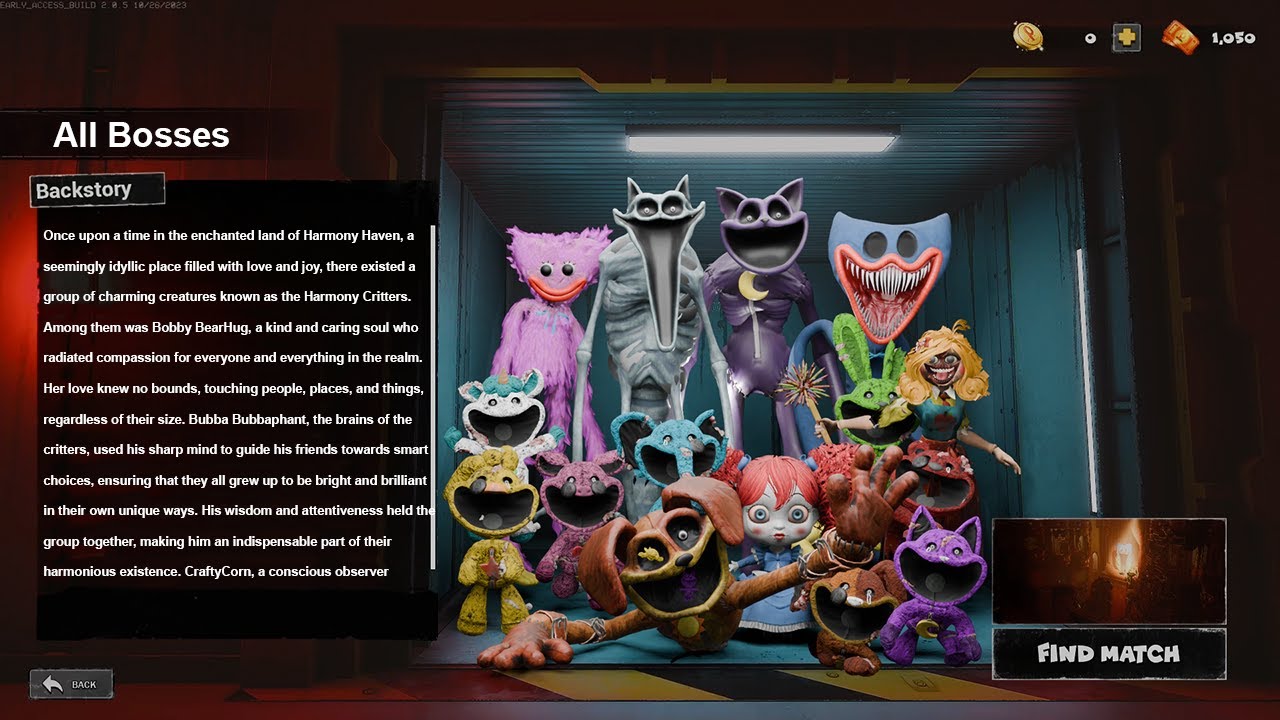 Project: Playtime - Select Menu All Bosses + smiling critters Poppy ...