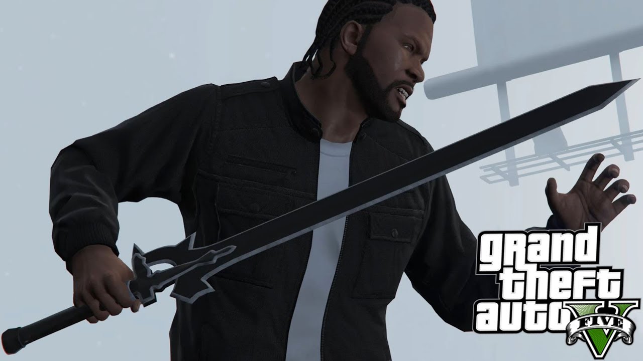 GTA V Kirito's Sword (Sword Art Online) - YouTube