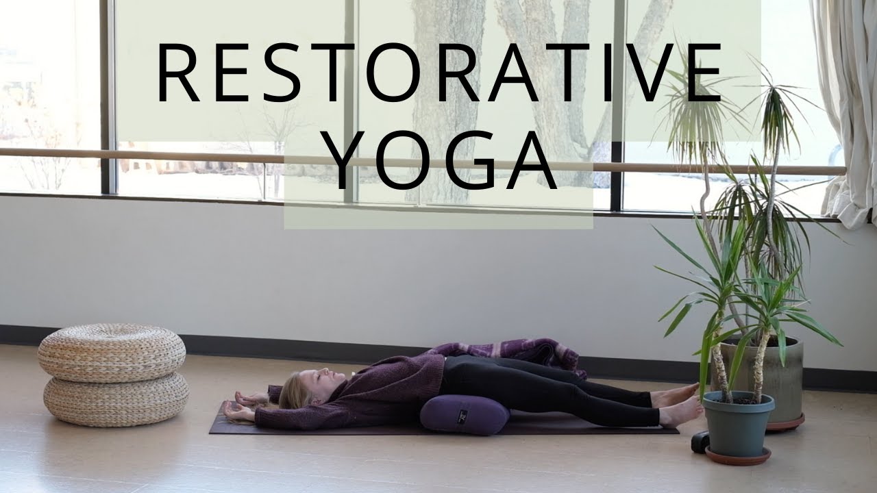 30 Minute Restorative Yoga | Seated, Side-Lying & Supine Postures - YouTube