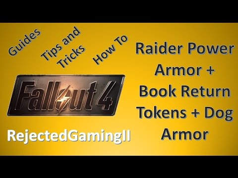 Raider Power Armor Location (Boardwalk) + Book Return Tokens + Dog ...