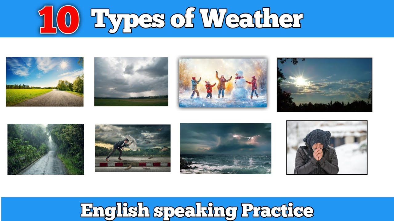 10 Types of Weather vocabs | Weather Vocabulary Made Easy - YouTube