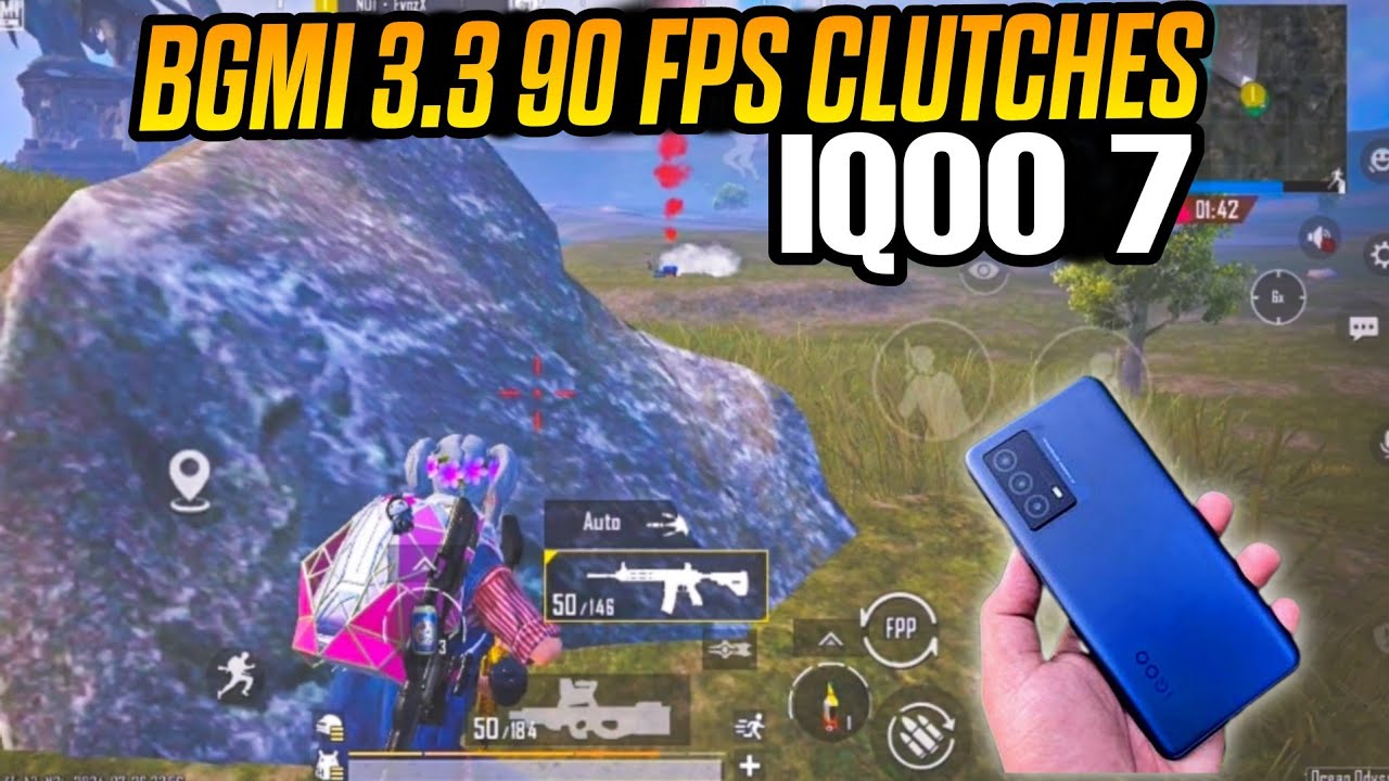 BGMI 3.3 90 FPS CLUTCHES 🔥 IN IQOO 7 ANDROID PLAYER PUBG / BGMI TEST ...