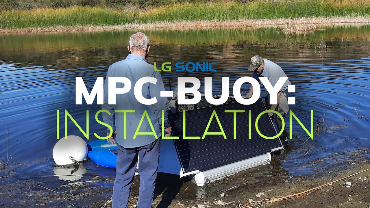 Installing high-tech algae control device in California, US - YouTube