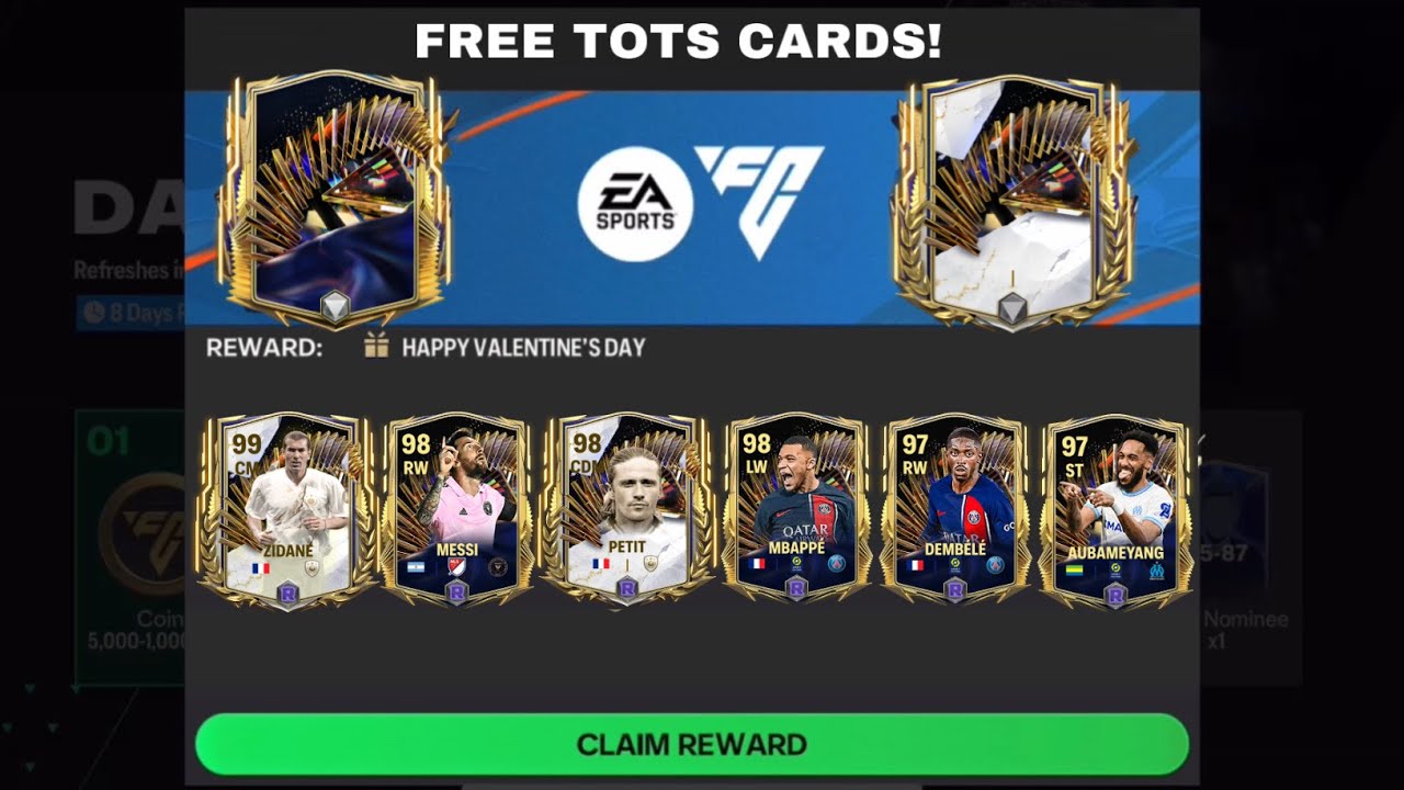 FREE NEW TOTS PLAYERS FOR YOU! 99 ZIDANE! MESSI AND MBAPPE TOTS ...