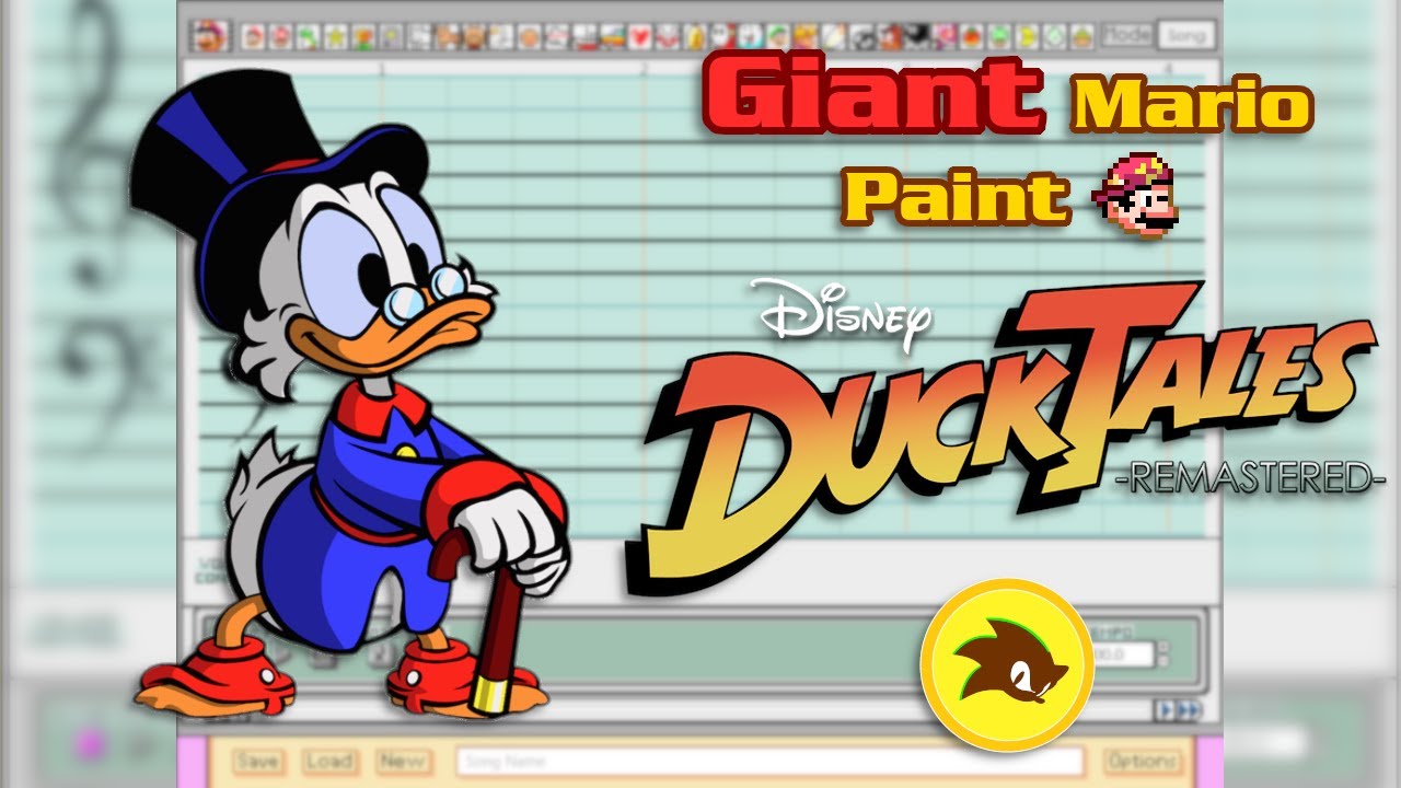 Giant Mario Paint - DuckTales Remastered - Title Theme - YouTube