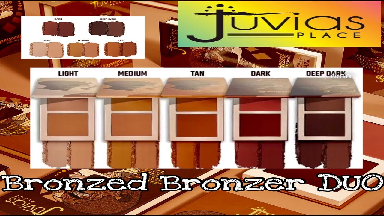 *NEW*JUVIA'S PLACE : BRONZED BRONZER DUO | SWATCHES & REVIEW FOR TAN ...