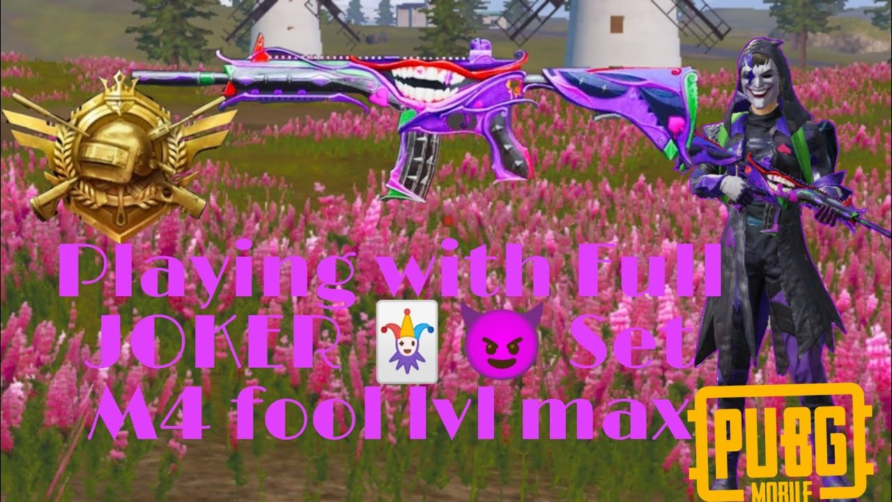 Playing with Full JOKER 🃏😈 Set M4 fool lvl max - YouTube