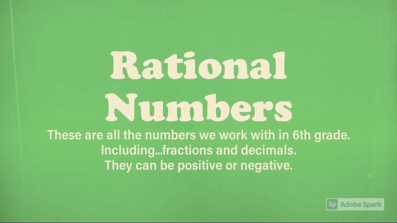 Classify Rational Numbers Vocabulary Review - YouTube