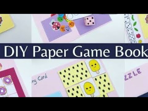Easy Paper Gaming Book | Part 4 | DIY Cute Coloring Gaming Book | How ...