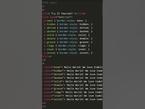 Css use to create border #html #css #javascript #code #coding #viral #trending #shorts - YouTube