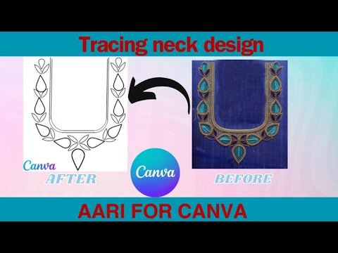 how to create a aari designs for canva tutorial|aari sketch making video in tamil - YouTube