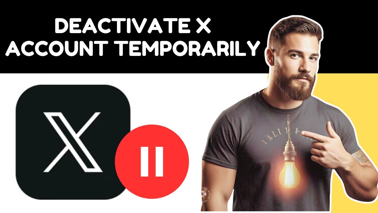 How to Deactivate X Account Temporarily (2025 Tutorial) - YouTube