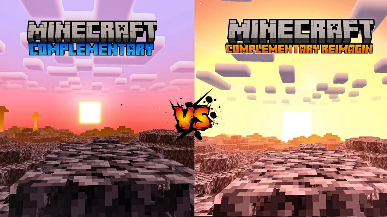 Newb x complementary vs Newb x complementary reimagin mcpe 1.21 - YouTube