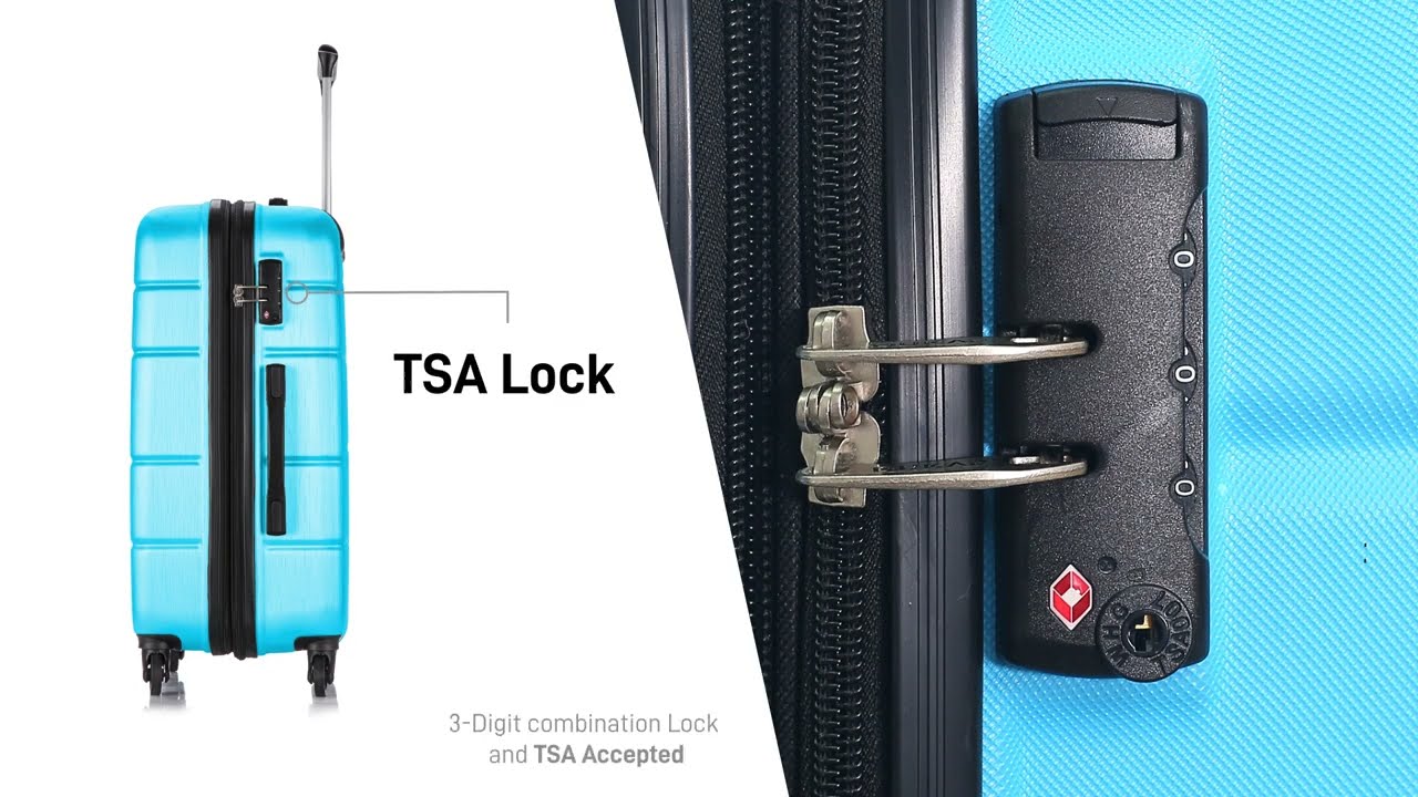 Rodez Hardside Spinner 24" (Light Blue) - Dukap RODEZ Hardside Luggage ...