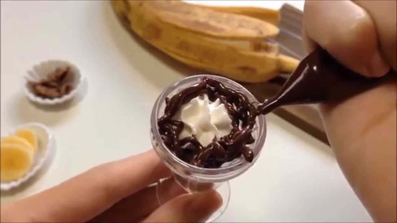 Miniature Food "Chocolate parfait"How To Make Chocolate parfait/Cooking ...
