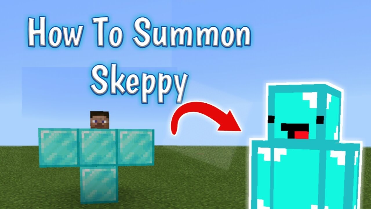 How To Summon Skeppy In Minecraft Pe!(No Mod)(No Clickbait) - YouTube