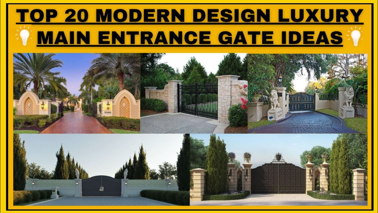 top 20 luxury main entry gate ideas | modern design entrance gate panel ...