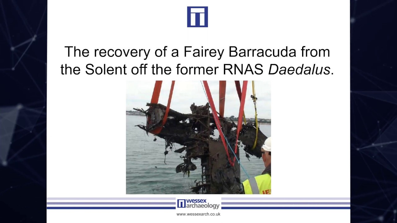 #CovEDTalk No.8 - ‘The recovery of a Fairey Barracuda from the Solent ...
