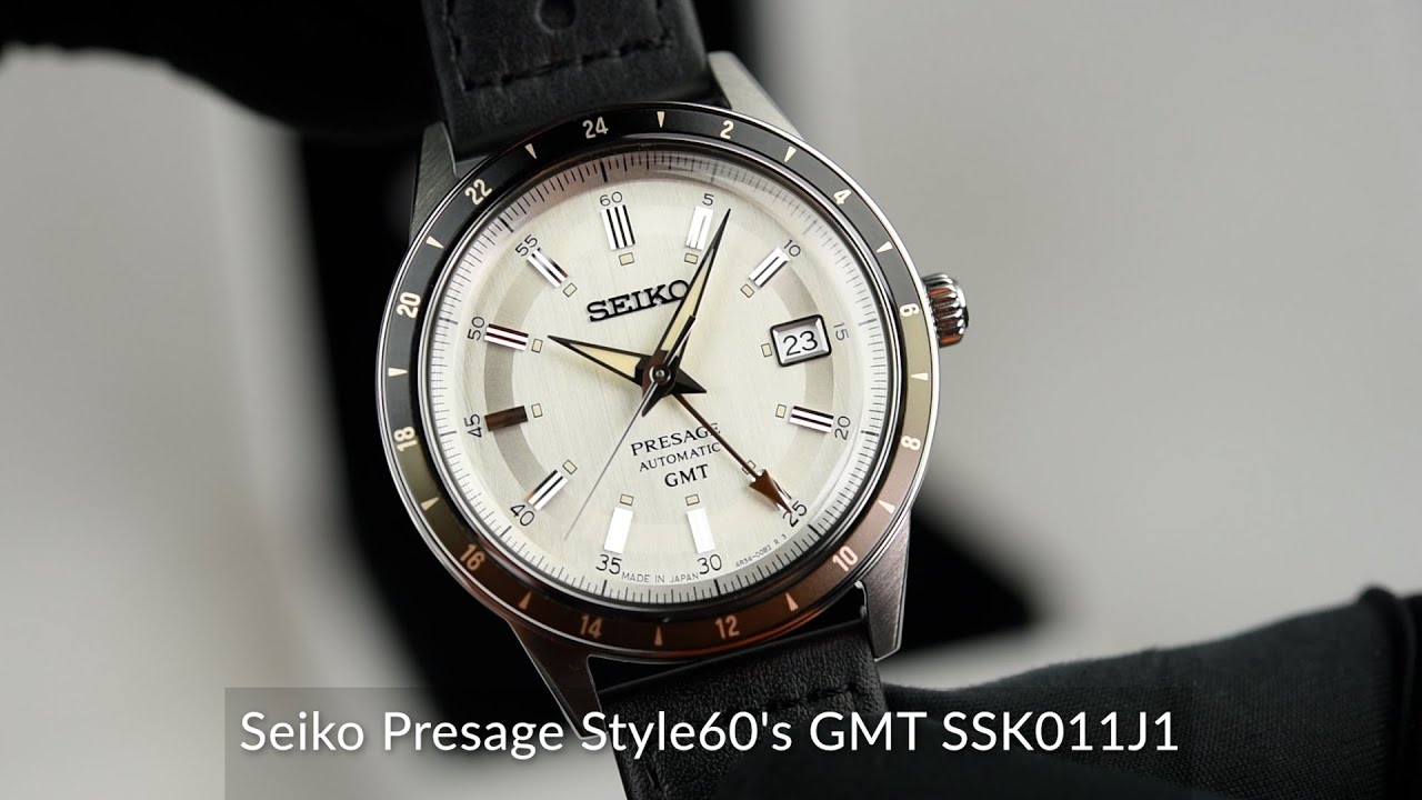 Seiko Presage Style60's GMT SSK011J1 - YouTube