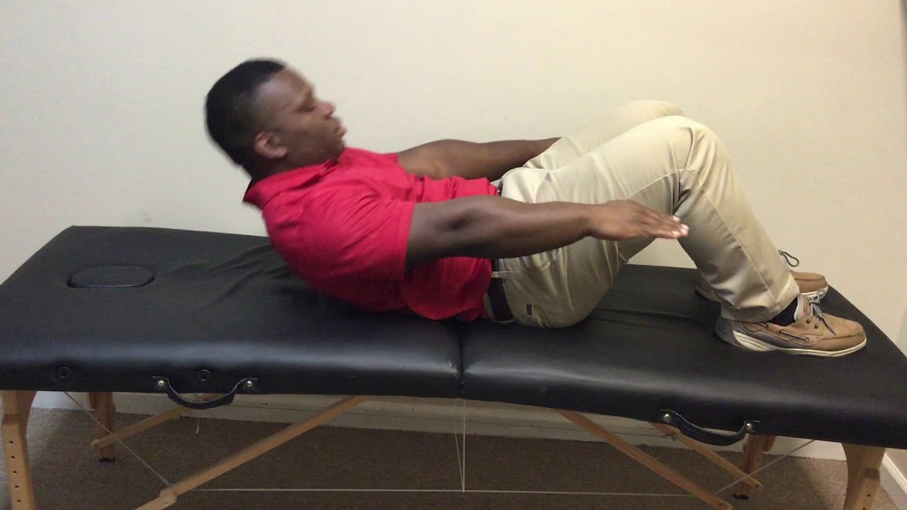 Core - Supine Curls Ups - YouTube