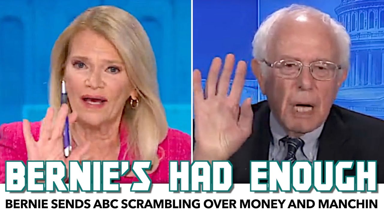 Bernie Sends ABC Scrambling Over Money And Manchin - YouTube