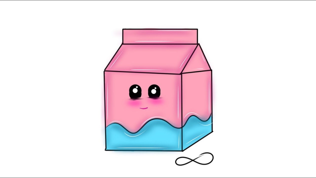 How to draw milk bag | Digital Art Academy | Tutorial | Painting ...