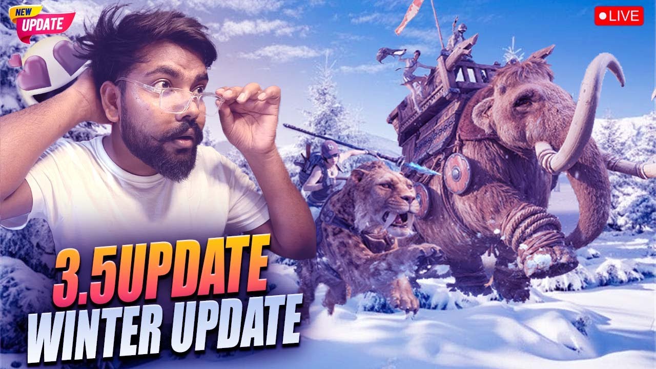 NEW UPDATE 3.5 IS HARE || WINTER UPDATE || LIVE STREAM || 120FPS || NO LAG || MANNU ROY LIVE ...