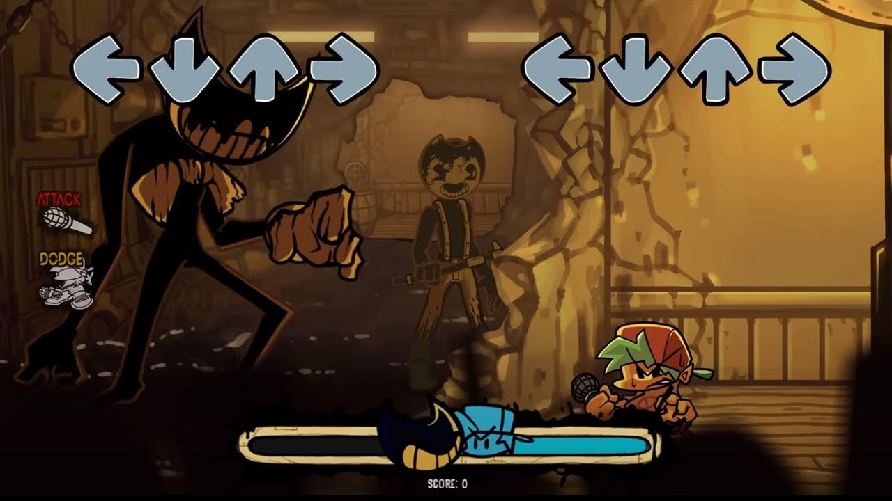 Friday Night Funkin' VS Bendy, The Devil's Swing FULL WEEK (FNF Mod ...